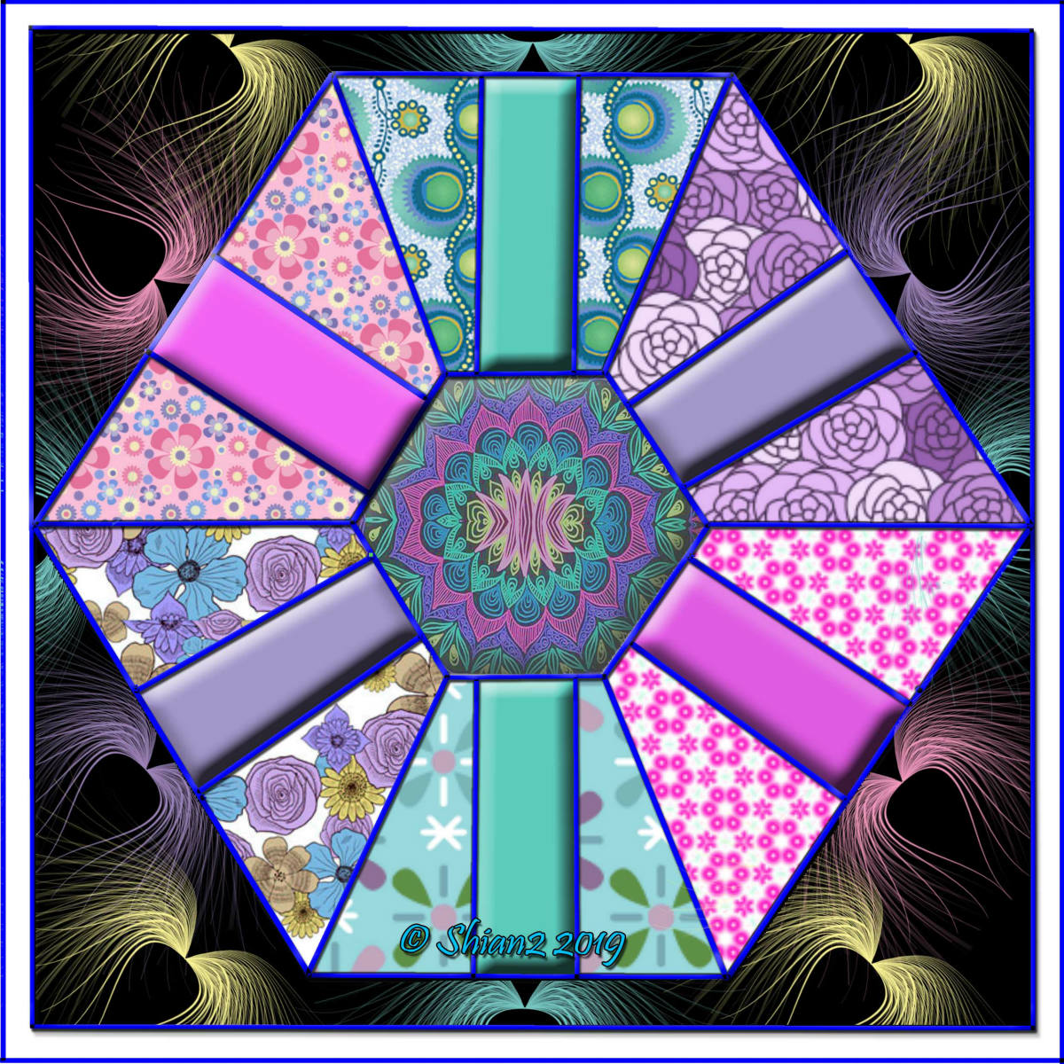 Solve Hexagon jigsaw puzzle online with 144 pieces