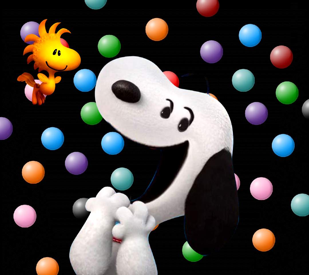 Solve Snoopy & Woodstock Balls jigsaw puzzle online with 110 pieces