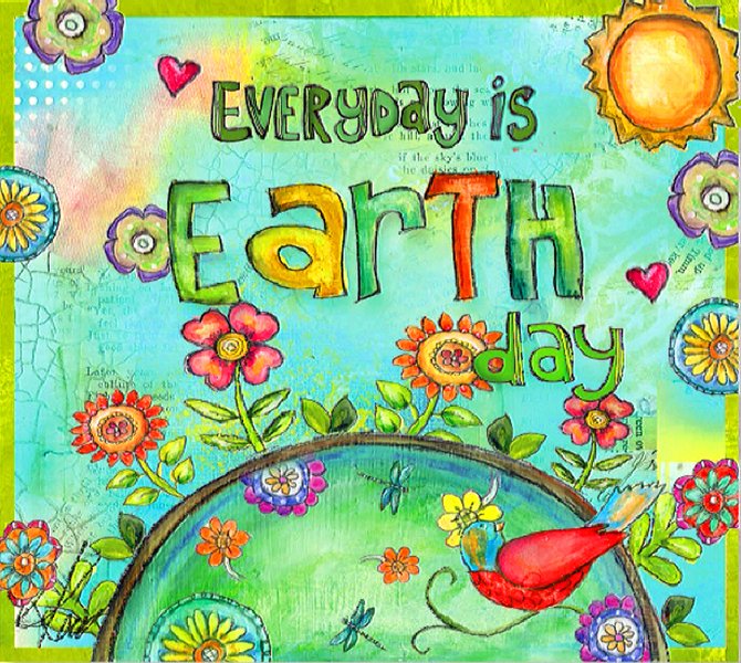Solve Every Day is Earth Day jigsaw puzzle online with 110 pieces