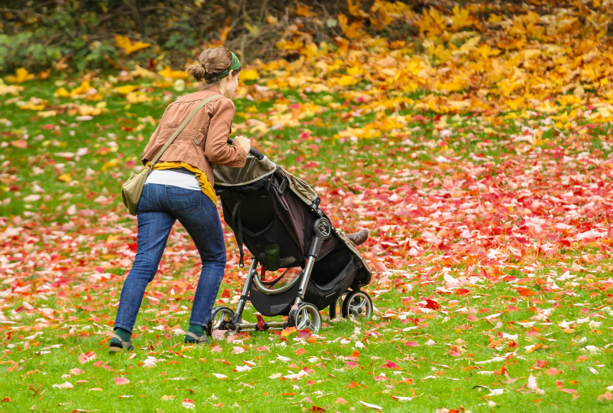Solve BABY'S FIRST FALL jigsaw puzzle online with 96 pieces