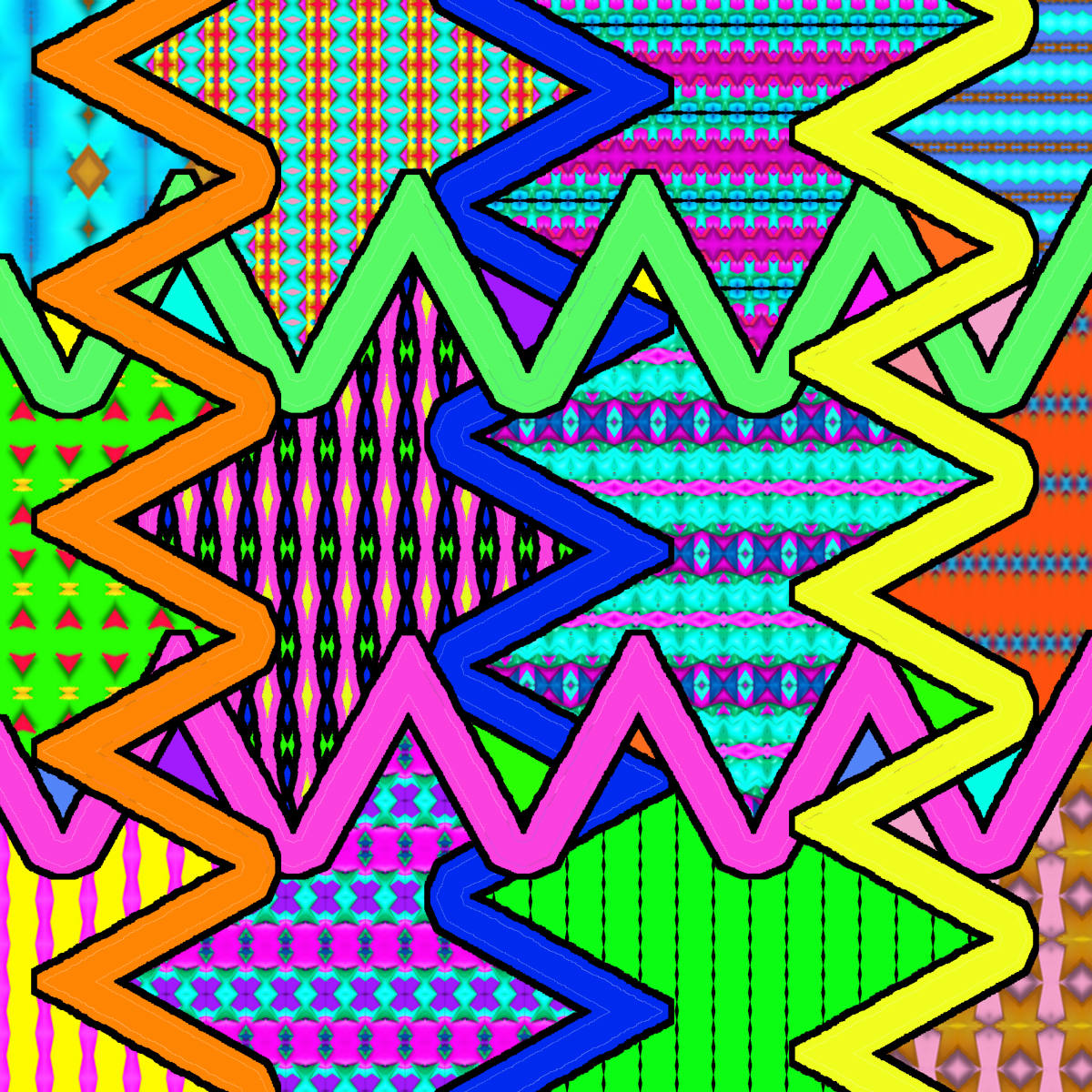 Solve PATTERNS AND ZIGZAGS jigsaw puzzle online with 400 pieces