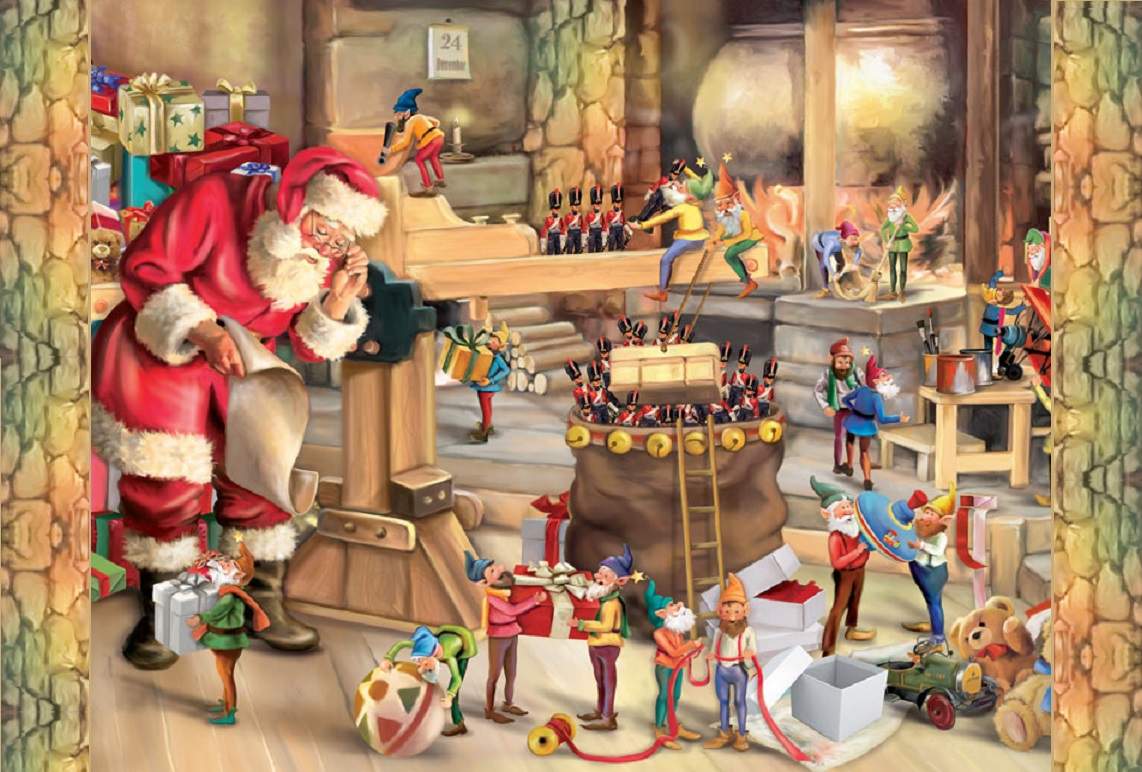 Solve Final Check in Santas Workshop jigsaw puzzle online with 117 pieces