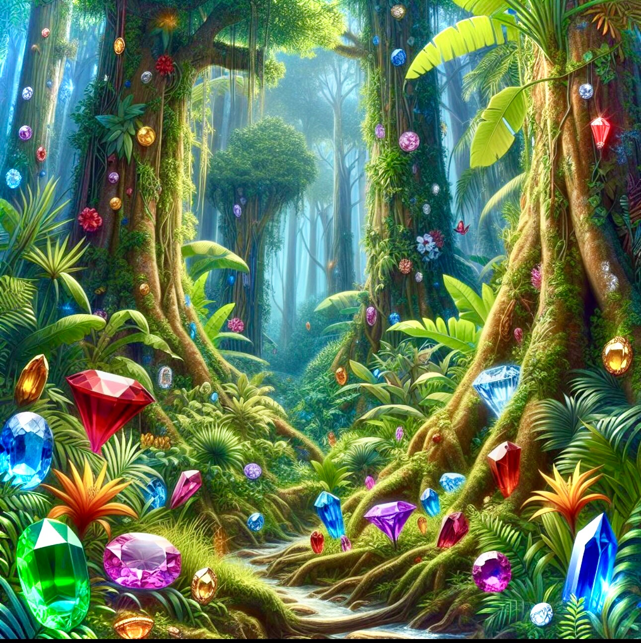 Solve Jewel Collecting jigsaw puzzle online with 49 pieces