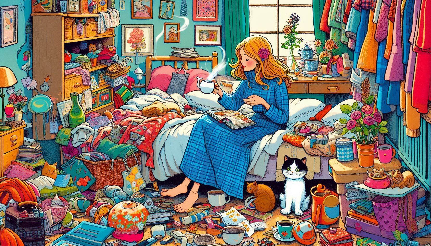 Solve Jumble Trail Bedroom jigsaw puzzle online with 135 pieces