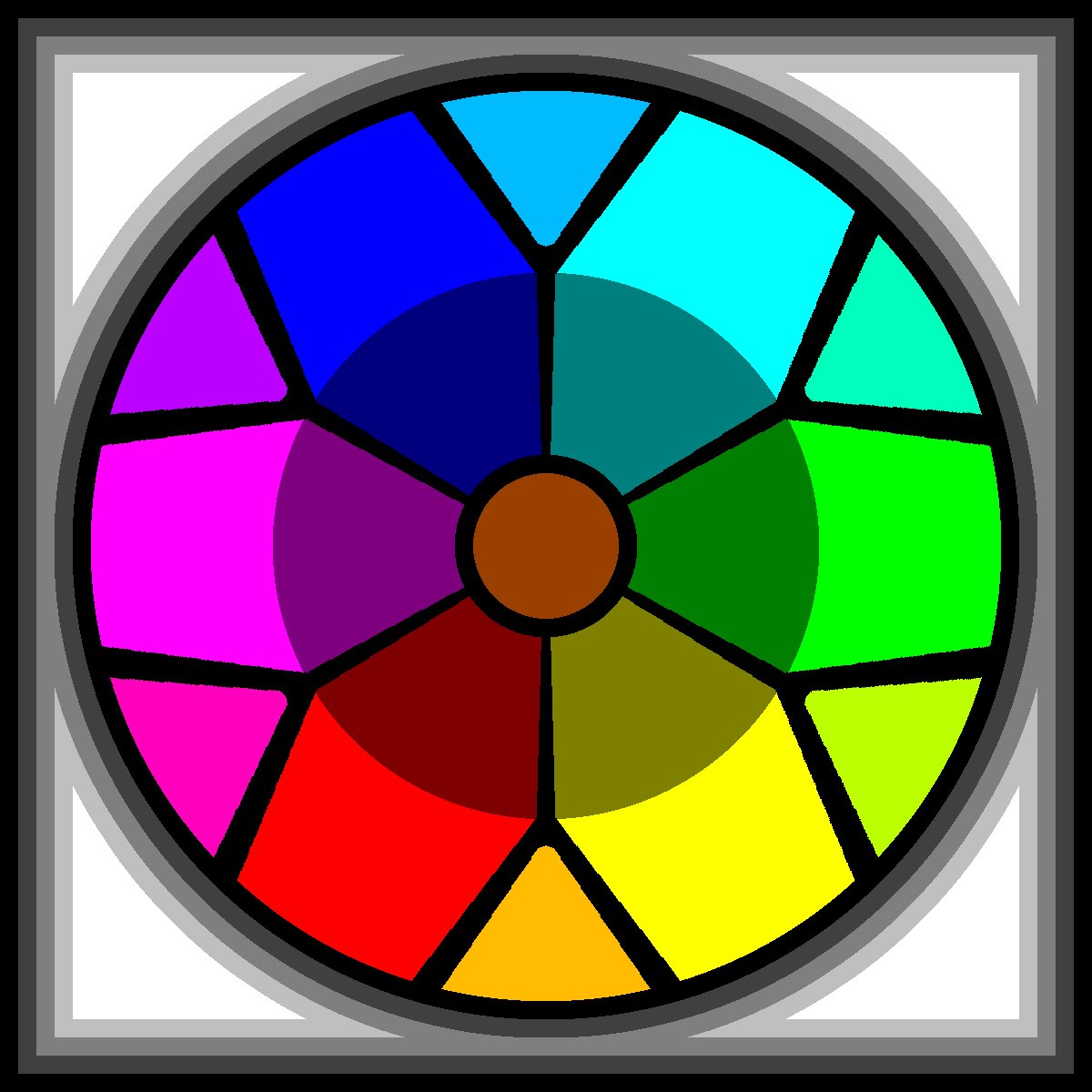 Solve Colour Wheel jigsaw puzzle online with 100 pieces