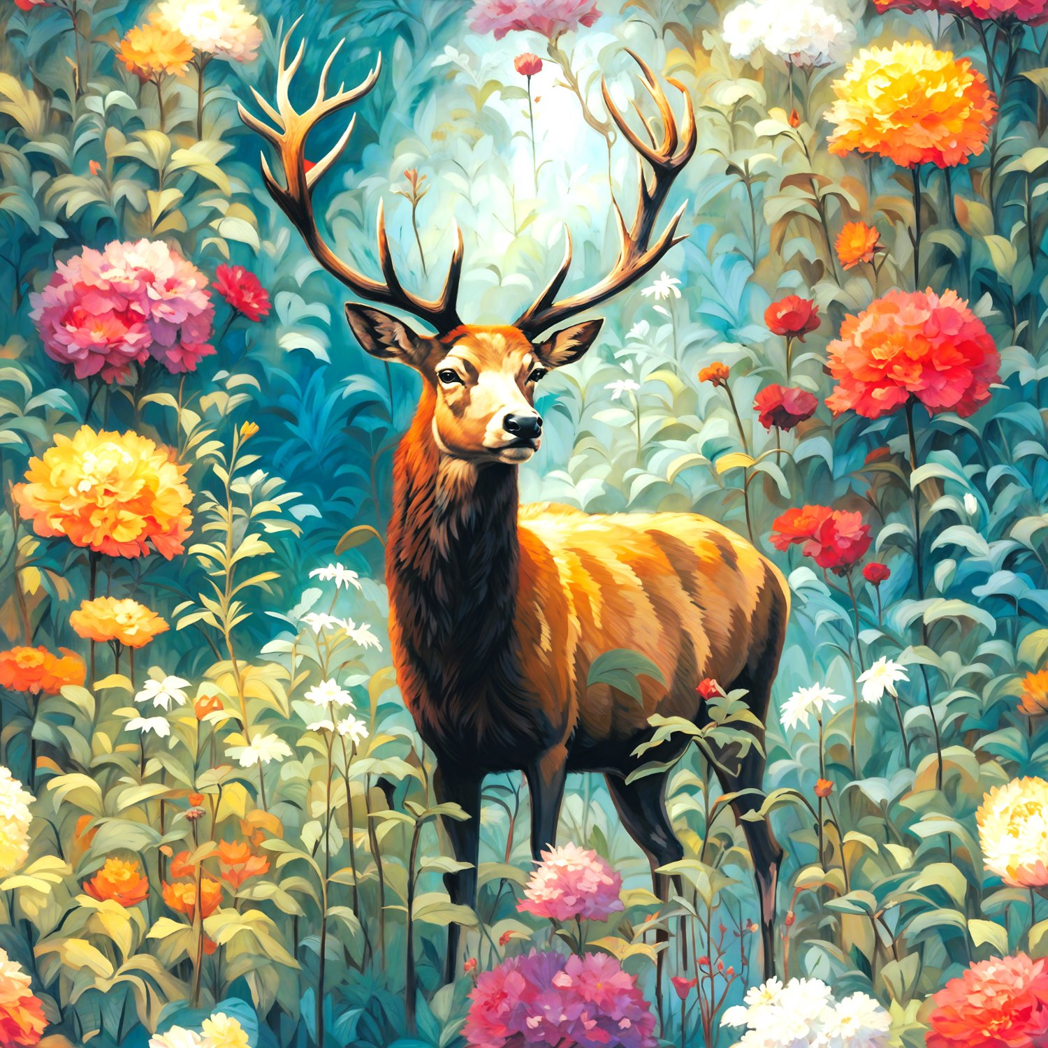 Solve Stag Style jigsaw puzzle online with 100 pieces