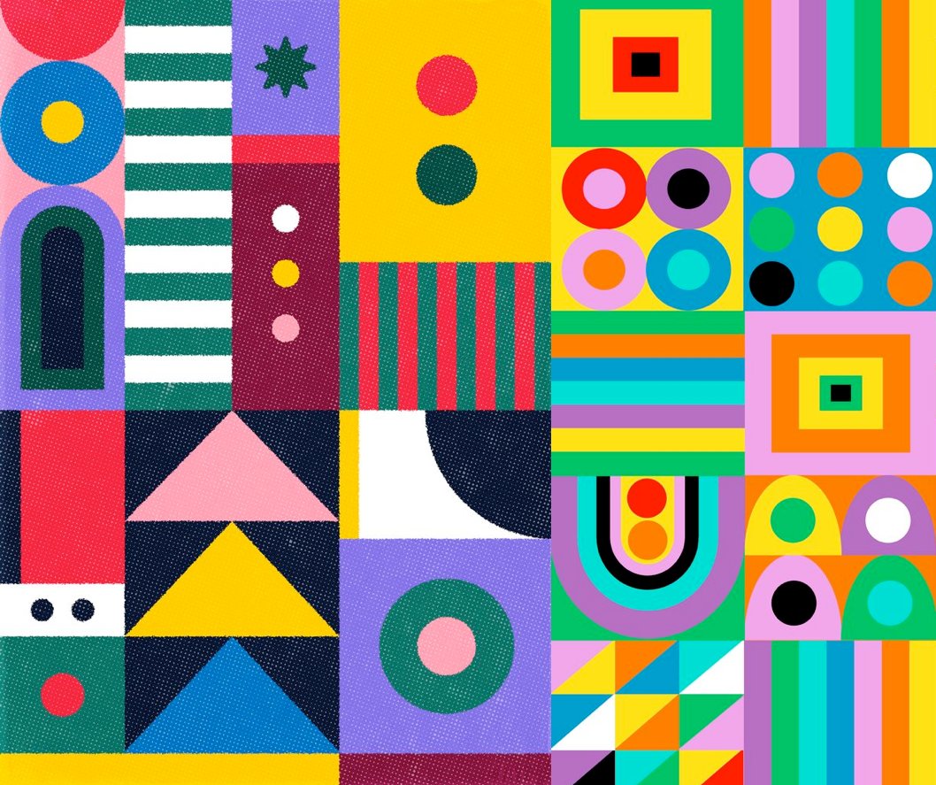Solve Shapes mashup jigsaw puzzle online with 120 pieces