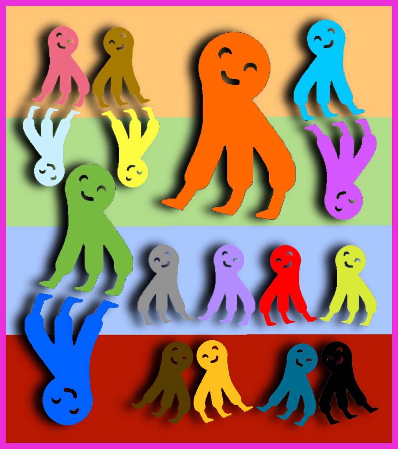 Solve 3-legged friends jigsaw puzzle online with 440 pieces