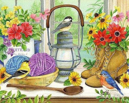 Solve Jane Maday Art jigsaw puzzle online with 42 pieces