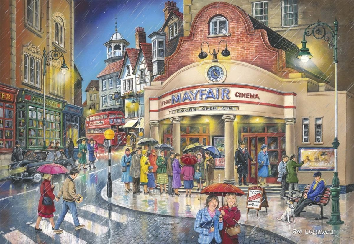 Solve Night at the Cinema jigsaw puzzle online with 117 pieces