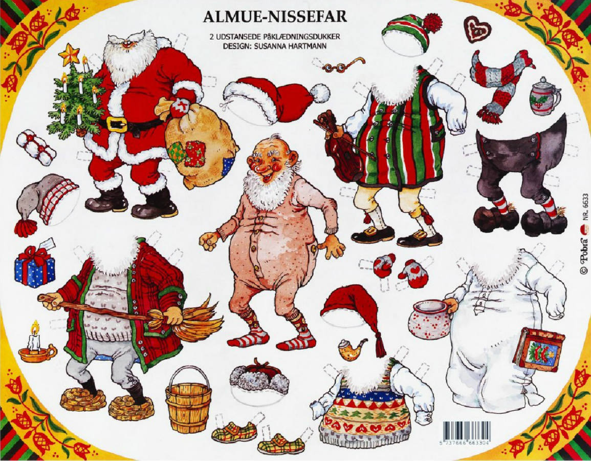 Solve Santa Paper Doll jigsaw puzzle online with 80 pieces