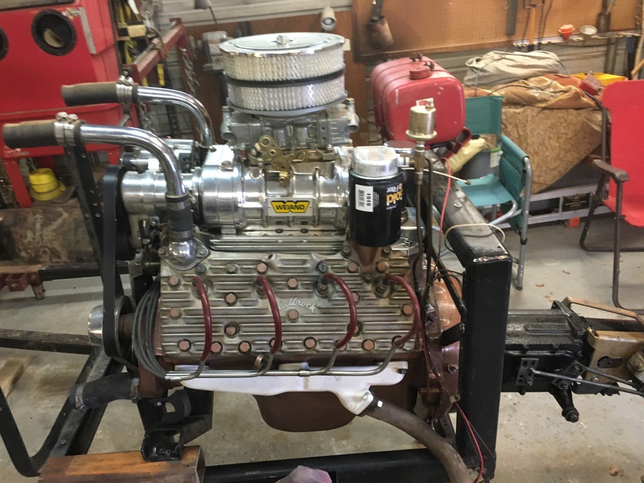 Solve 2019-9-7 setting up flathead engine in engine stand left side ...
