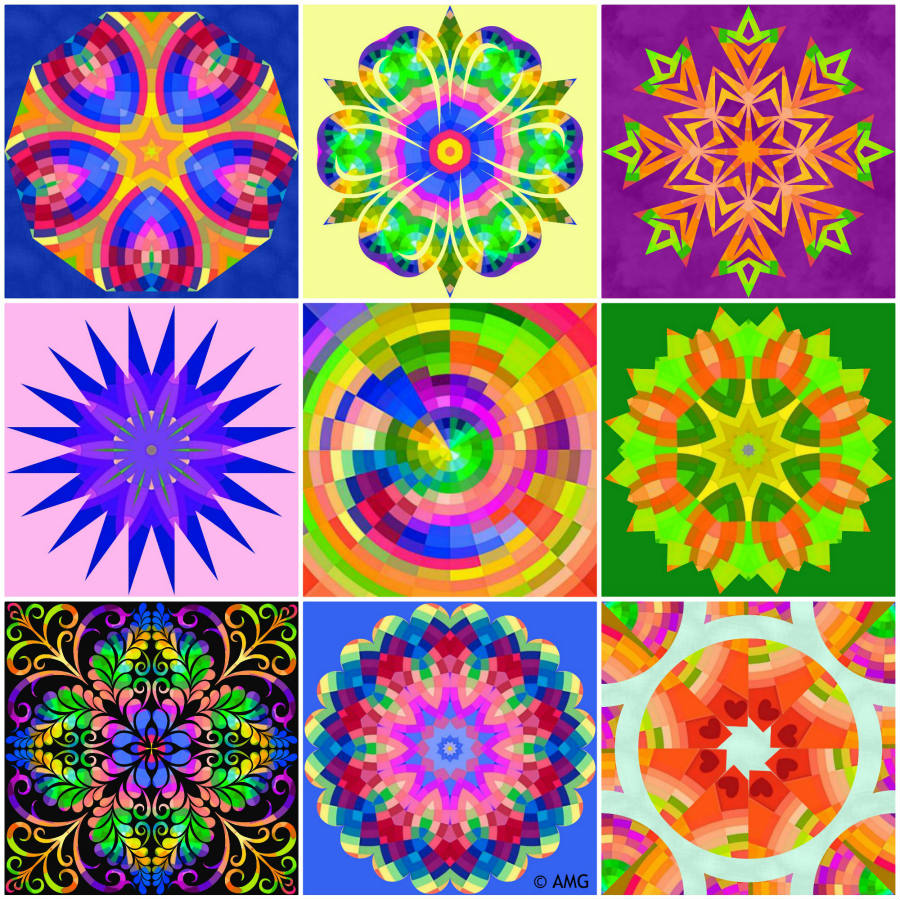 Solve Sue's Crazy Color Wheel Recycled jigsaw puzzle online with 36 pieces