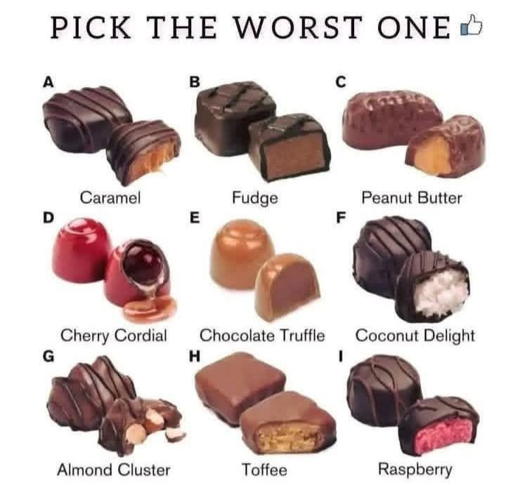 Solve Candy Choices - Pick the Worst One jigsaw puzzle online with 72 ...