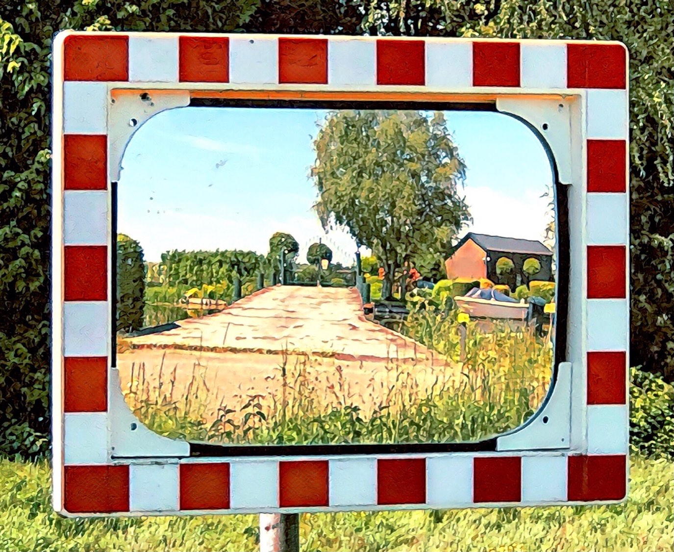 Solve Mirror jigsaw puzzle online with 56 pieces