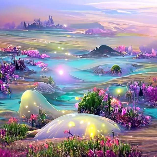 Solve Spring Fantasy jigsaw puzzle online with 64 pieces
