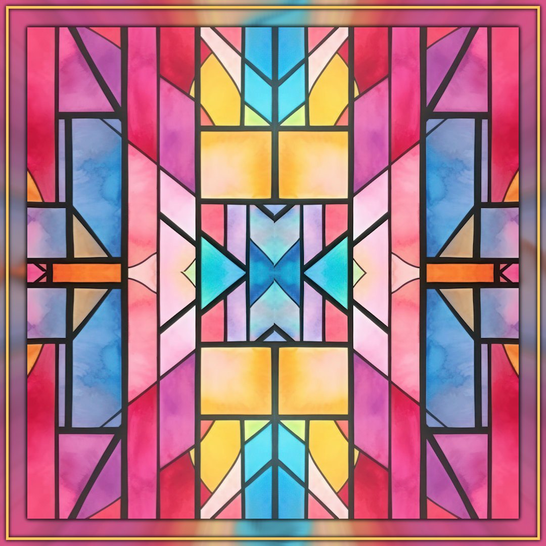 Solve Stained Glass 02 01 2024 (3) jigsaw puzzle online with 64 pieces