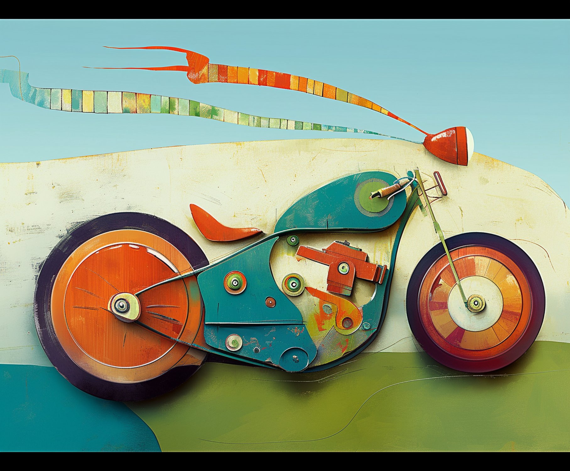 Solve Flitzer Motorrad jigsaw puzzle online with 80 pieces