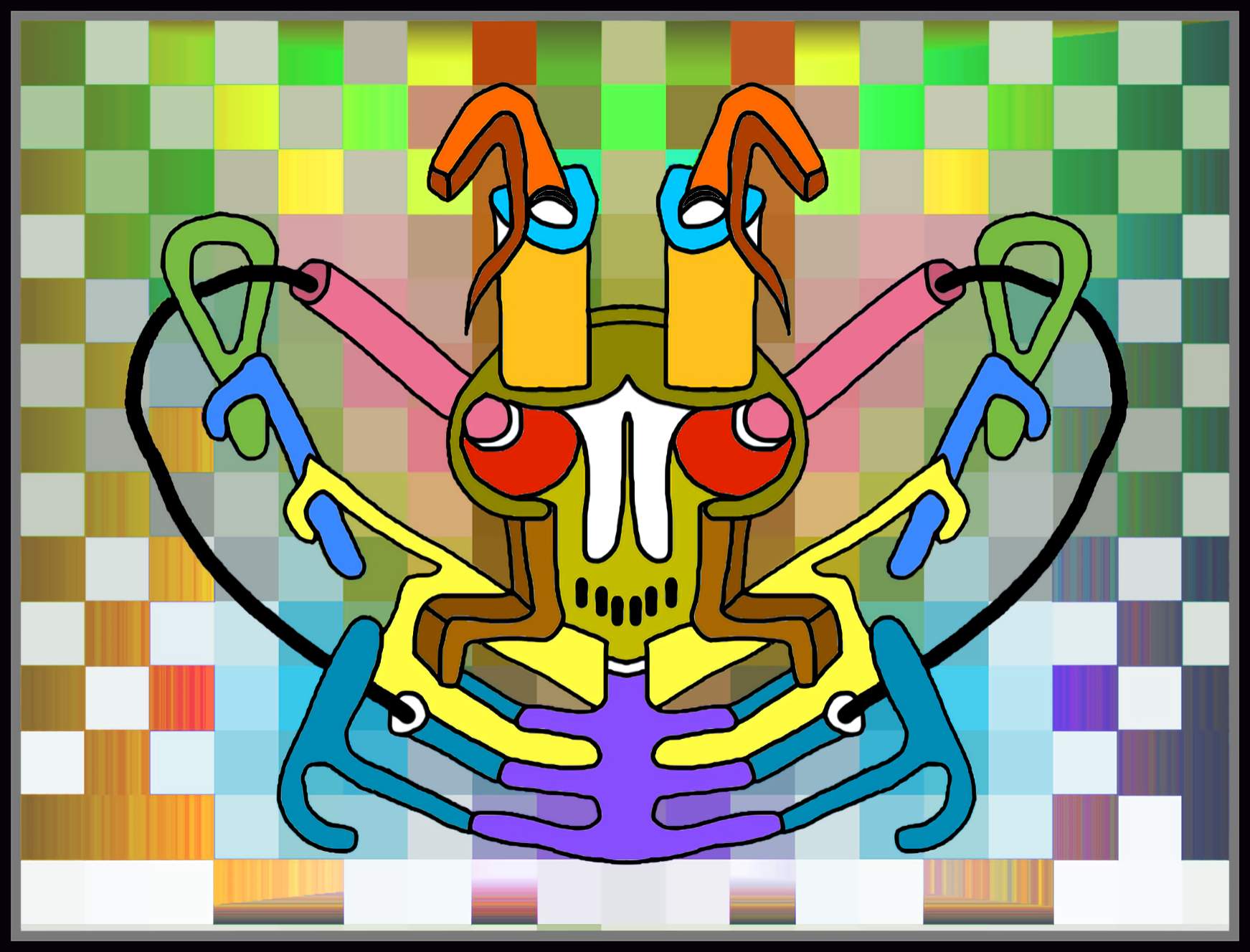 Solve alien insect jigsaw puzzle online with 414 pieces