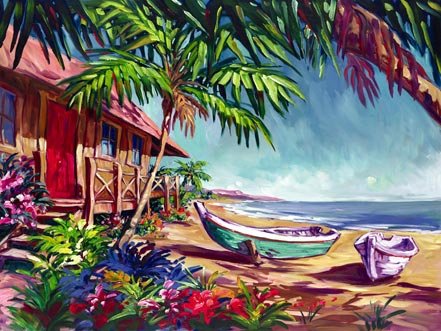 Solve Aloha Lifestyle by Steve Barton_ jigsaw puzzle online with 35 pieces
