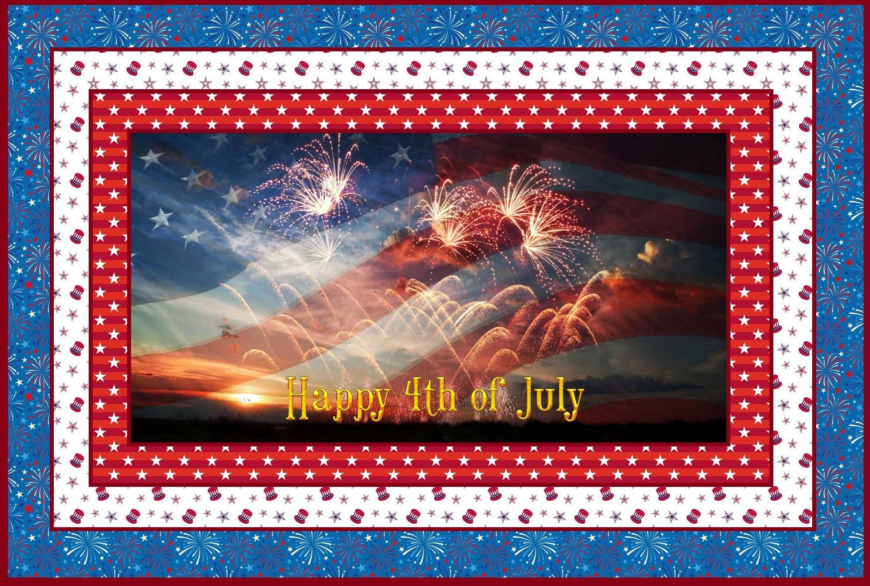 Solve Happy 4th of July (easy) jigsaw puzzle online with 150 pieces