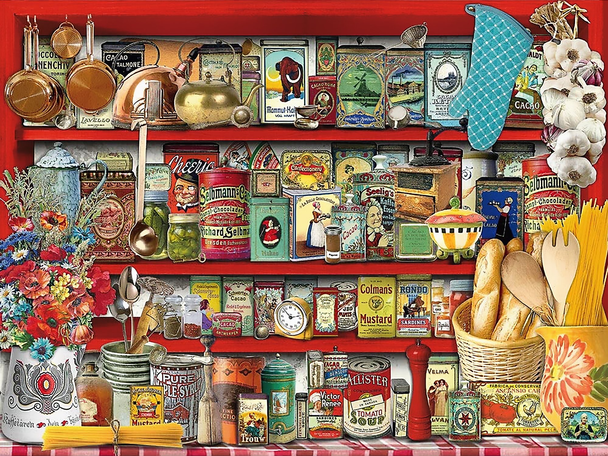 Solve Kitchen Shelf jigsaw puzzle online with 352 pieces