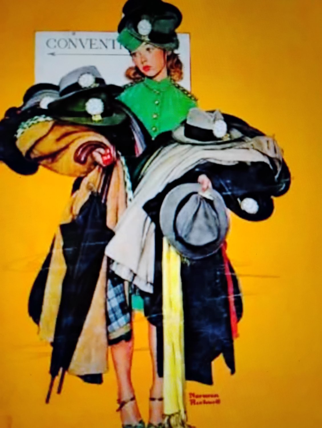 Solve Norman Rockwell jigsaw puzzle online with 48 pieces