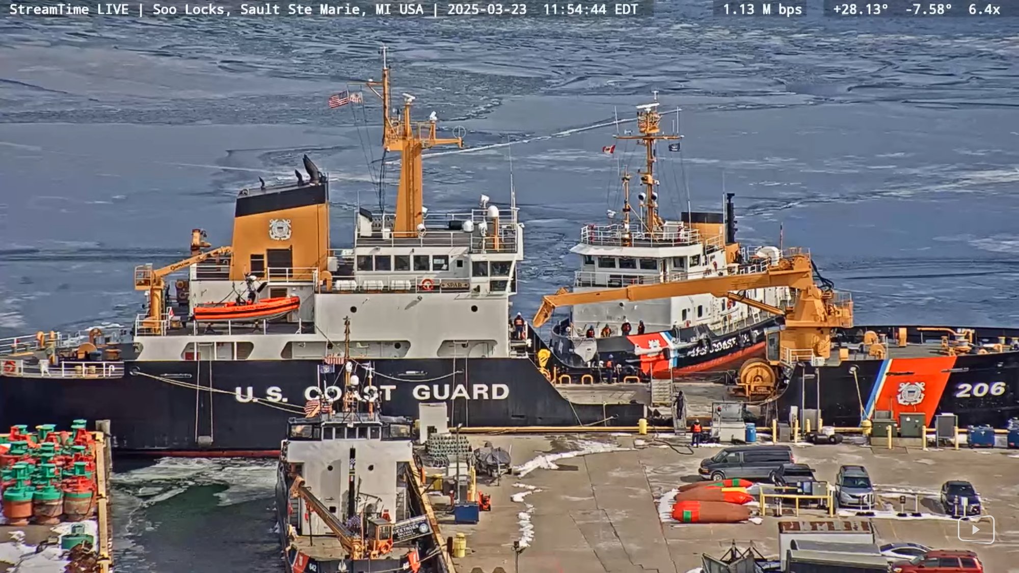 Solve USCG 3-Fer at the Soo Locks 03-23-2025 jigsaw puzzle online with ...