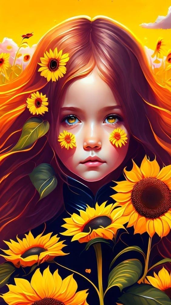 Solve Sunflower Pose jigsaw puzzle online with 144 pieces