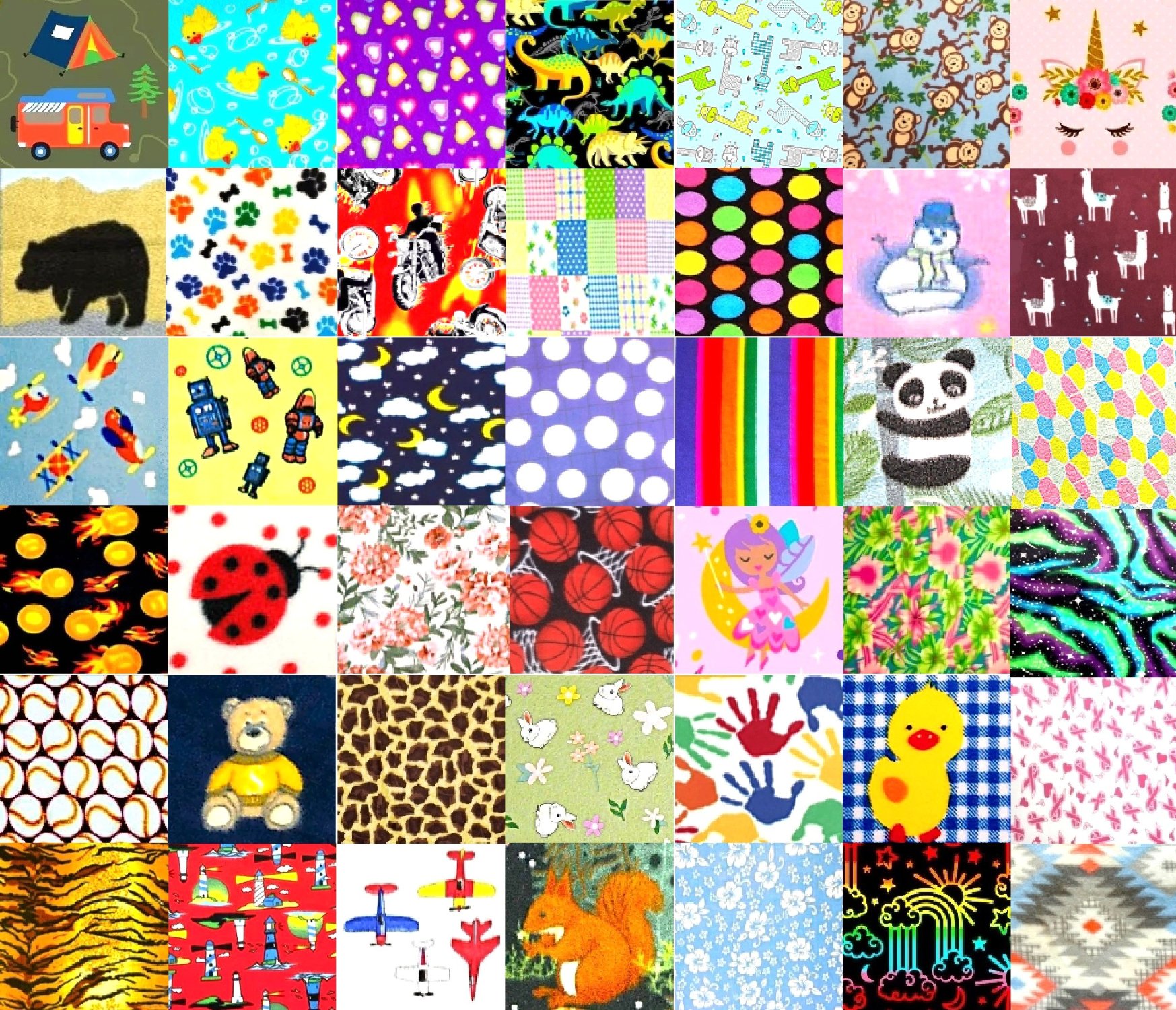 Solve PATCHWORK FLEECE 16 jigsaw puzzle online with 255 pieces