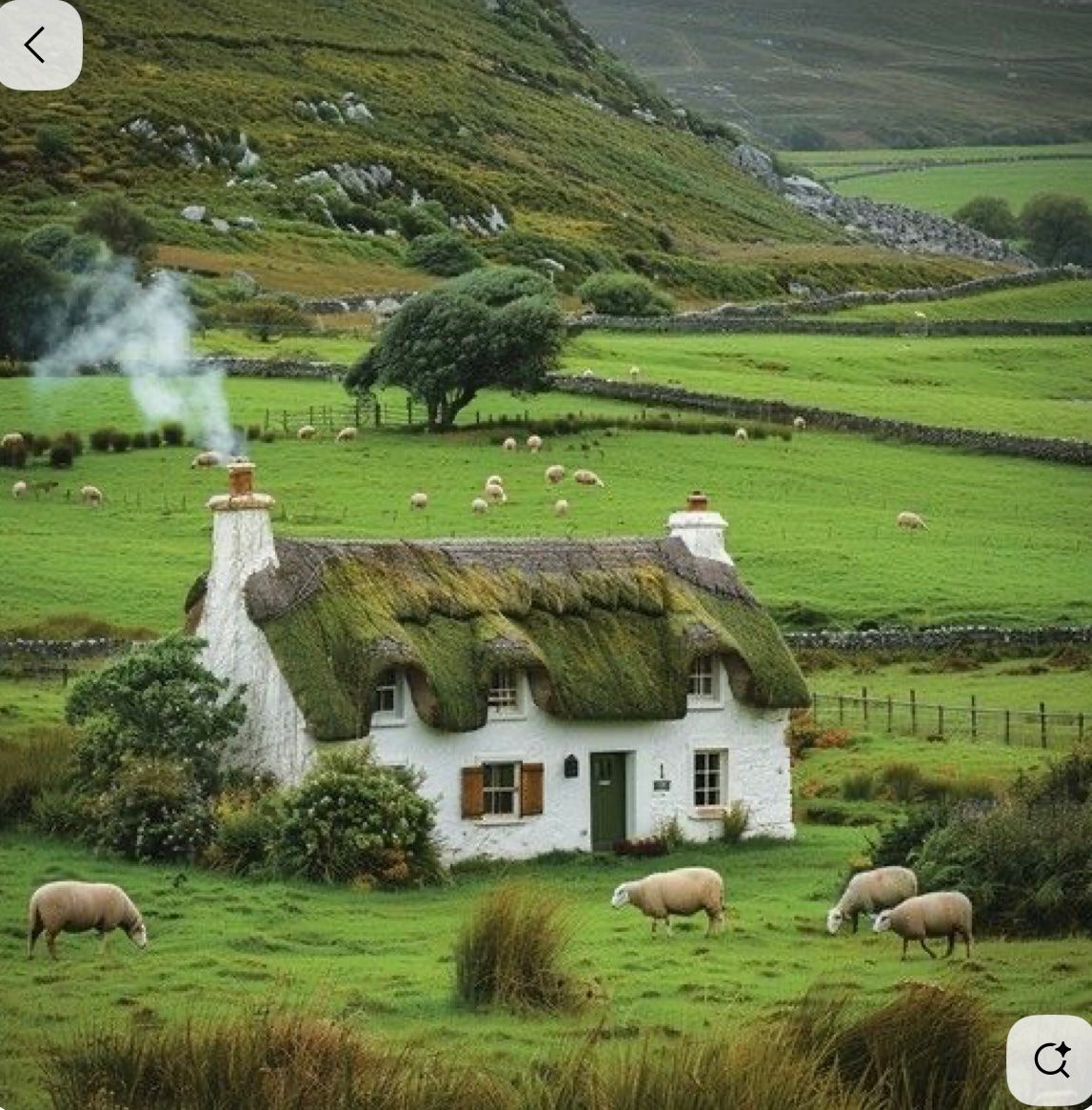 Solve English Thatched Farm Cottage. jigsaw puzzle online with 81 pieces