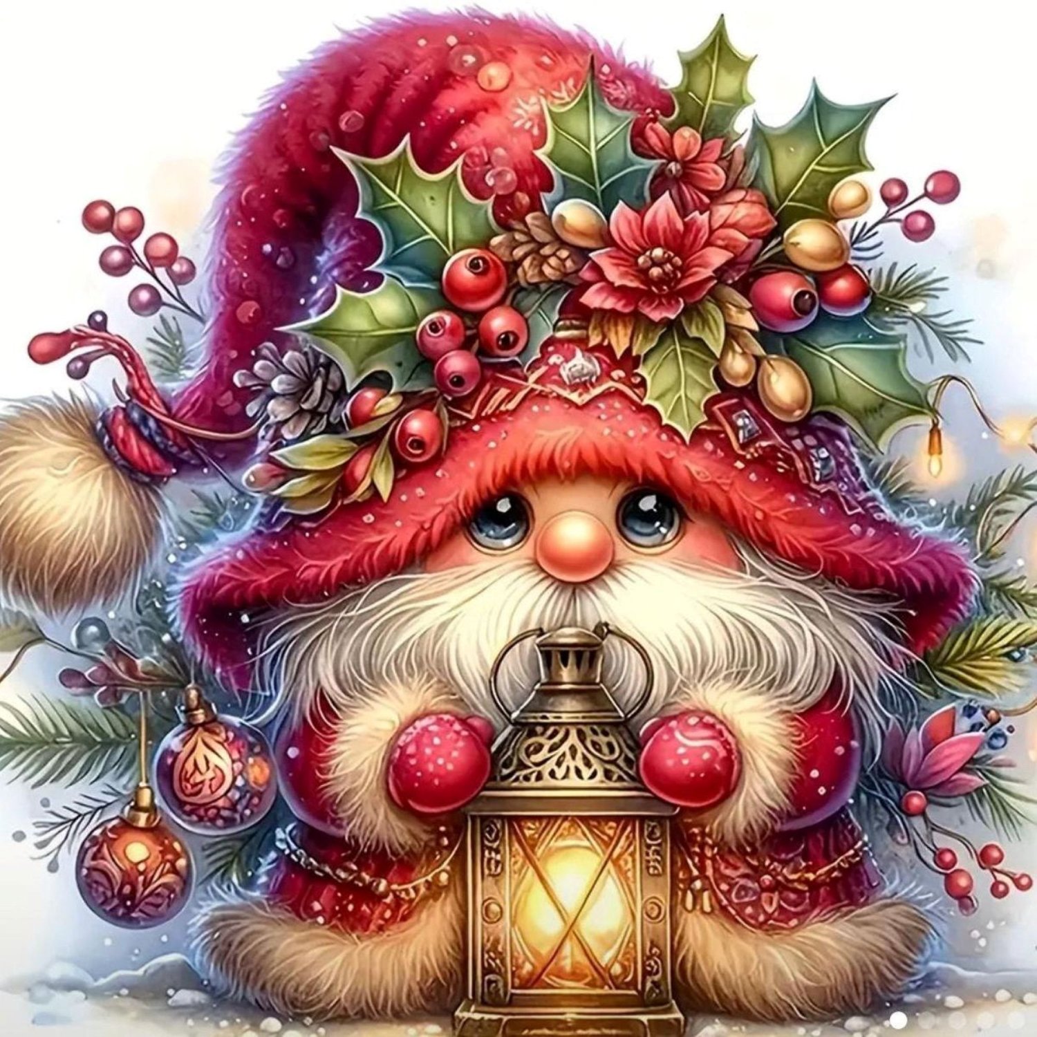Solve Holiday Gnome jigsaw puzzle online with 81 pieces