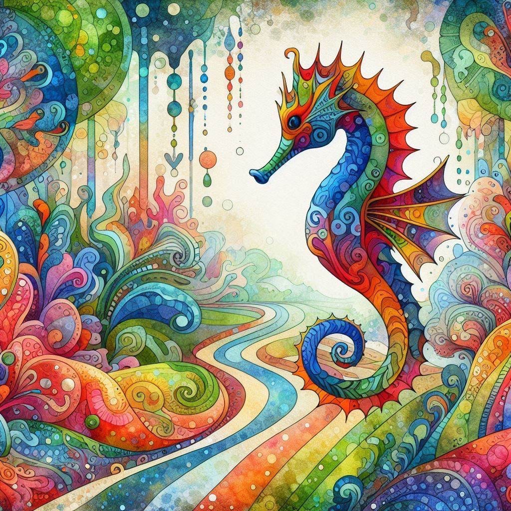 Solve Seahorse land jigsaw puzzle online with 81 pieces