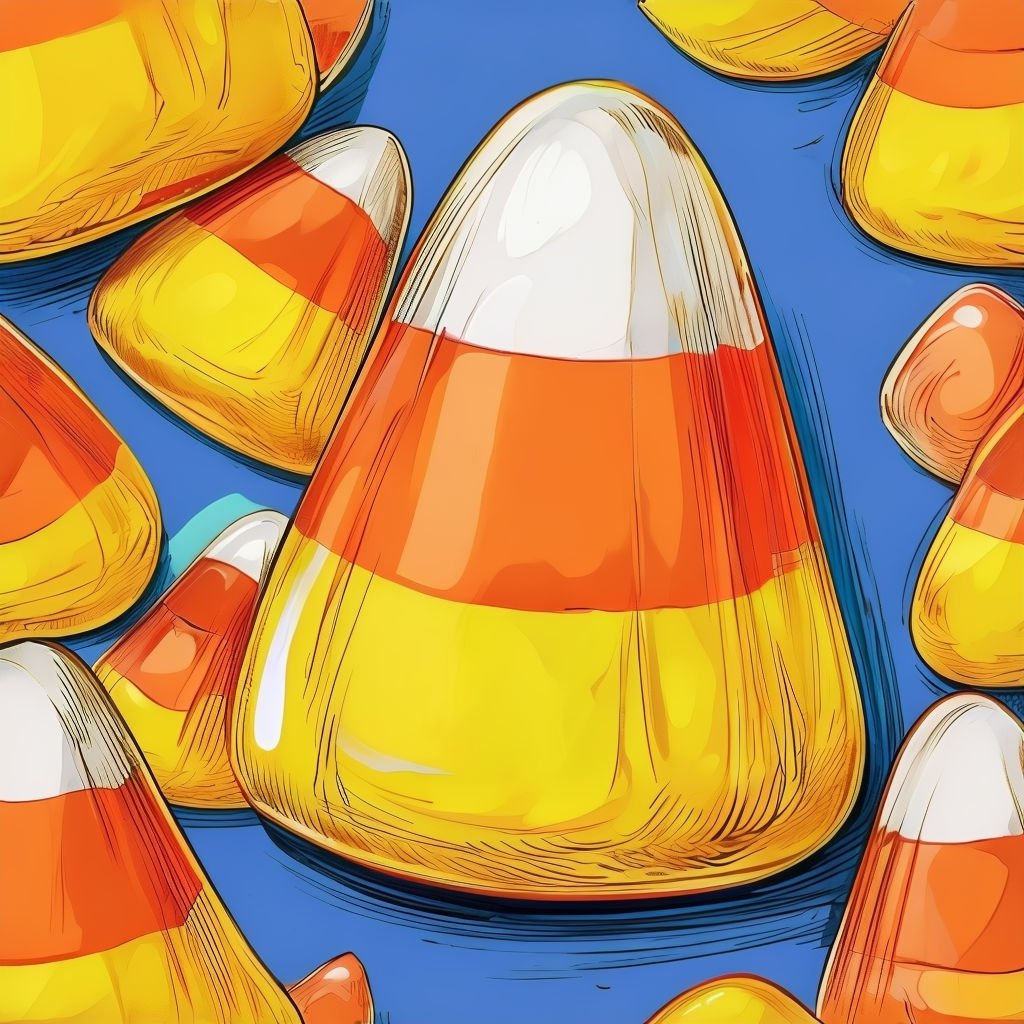 Solve Candy Corn - resize 9 to 306 pieces jigsaw puzzle online with 100 ...