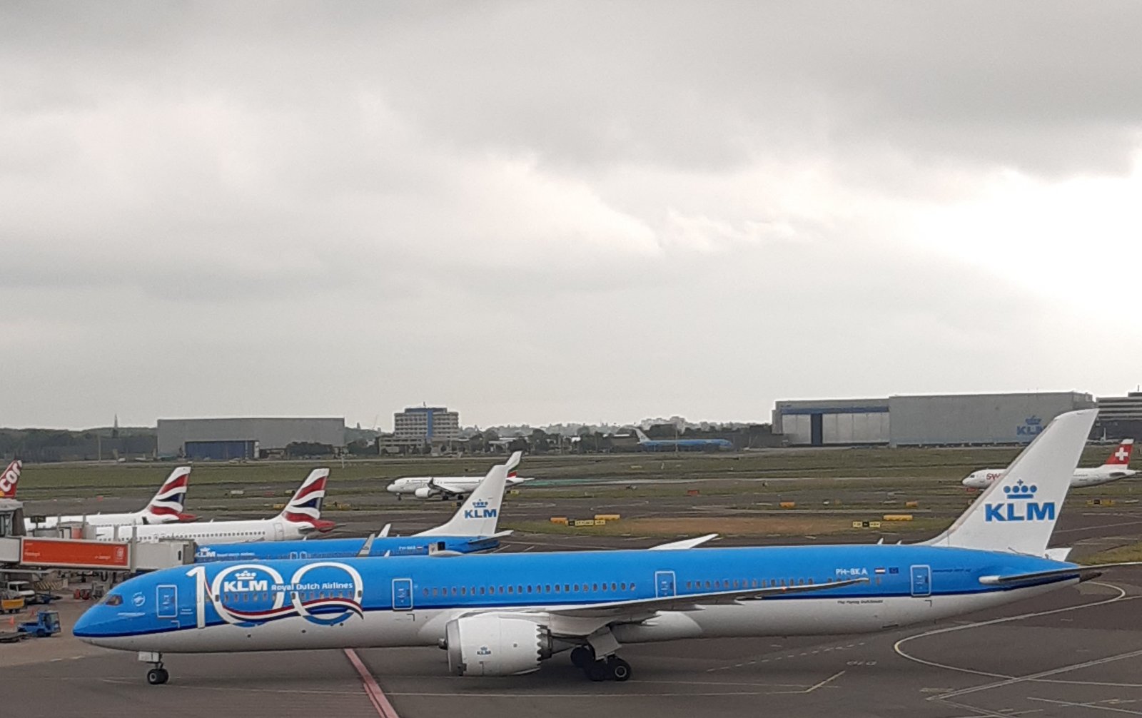 Solve KLM 100 jigsaw puzzle online with 40 pieces