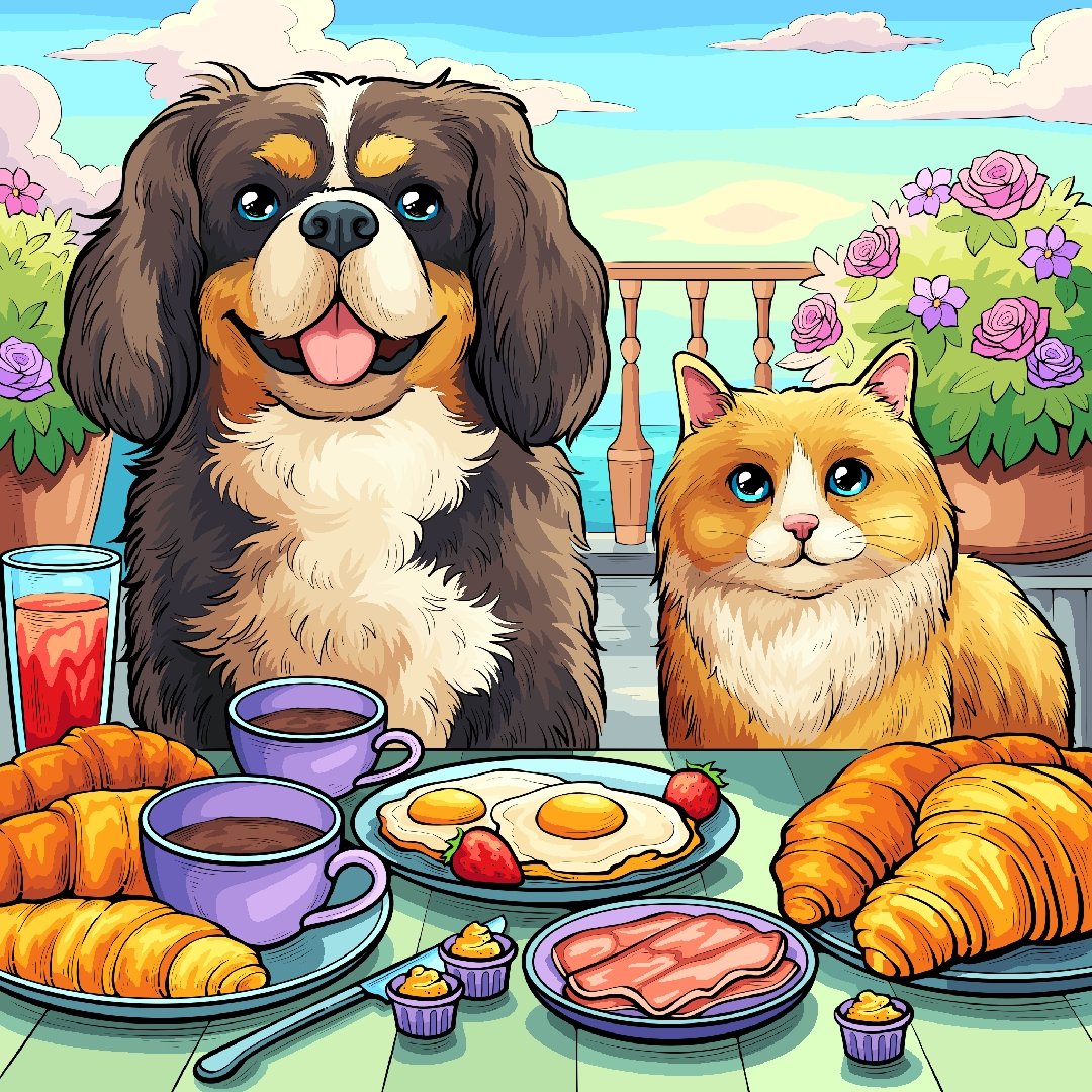 Solve Ready for Breakfast jigsaw puzzle online with 306 pieces