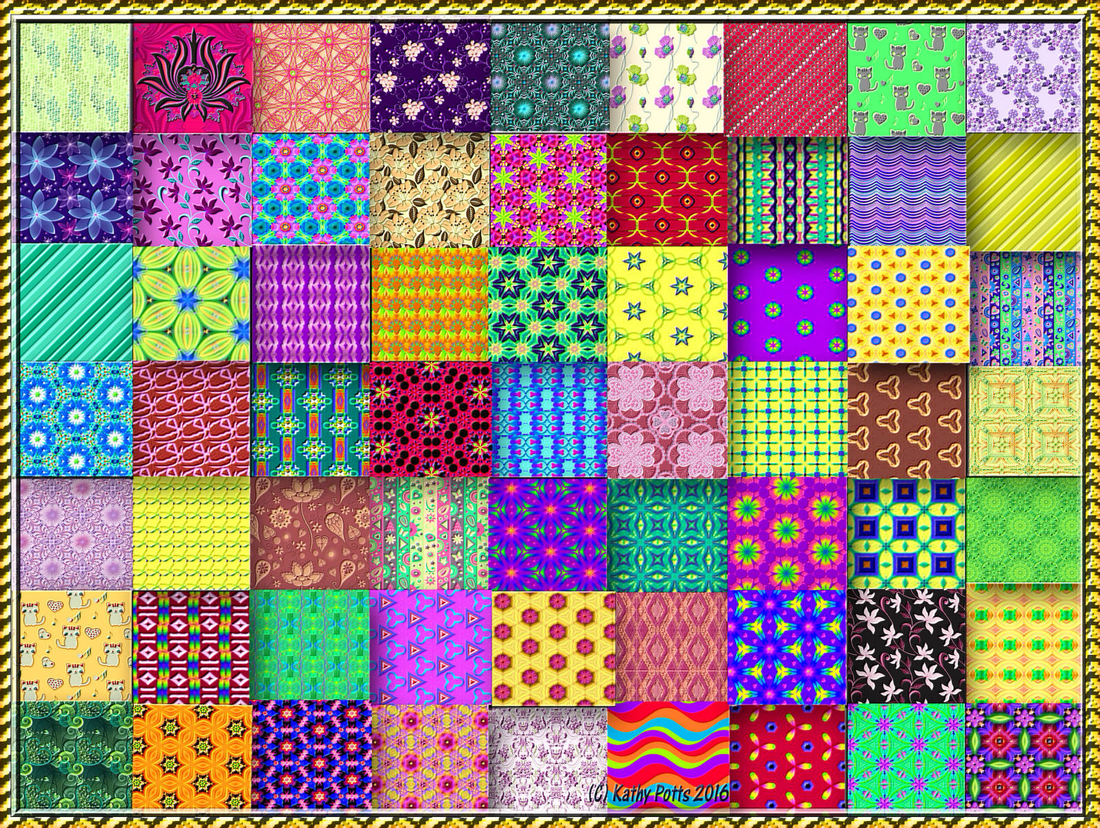 Solve Patchwork Squares jigsaw puzzle online with 252 pieces
