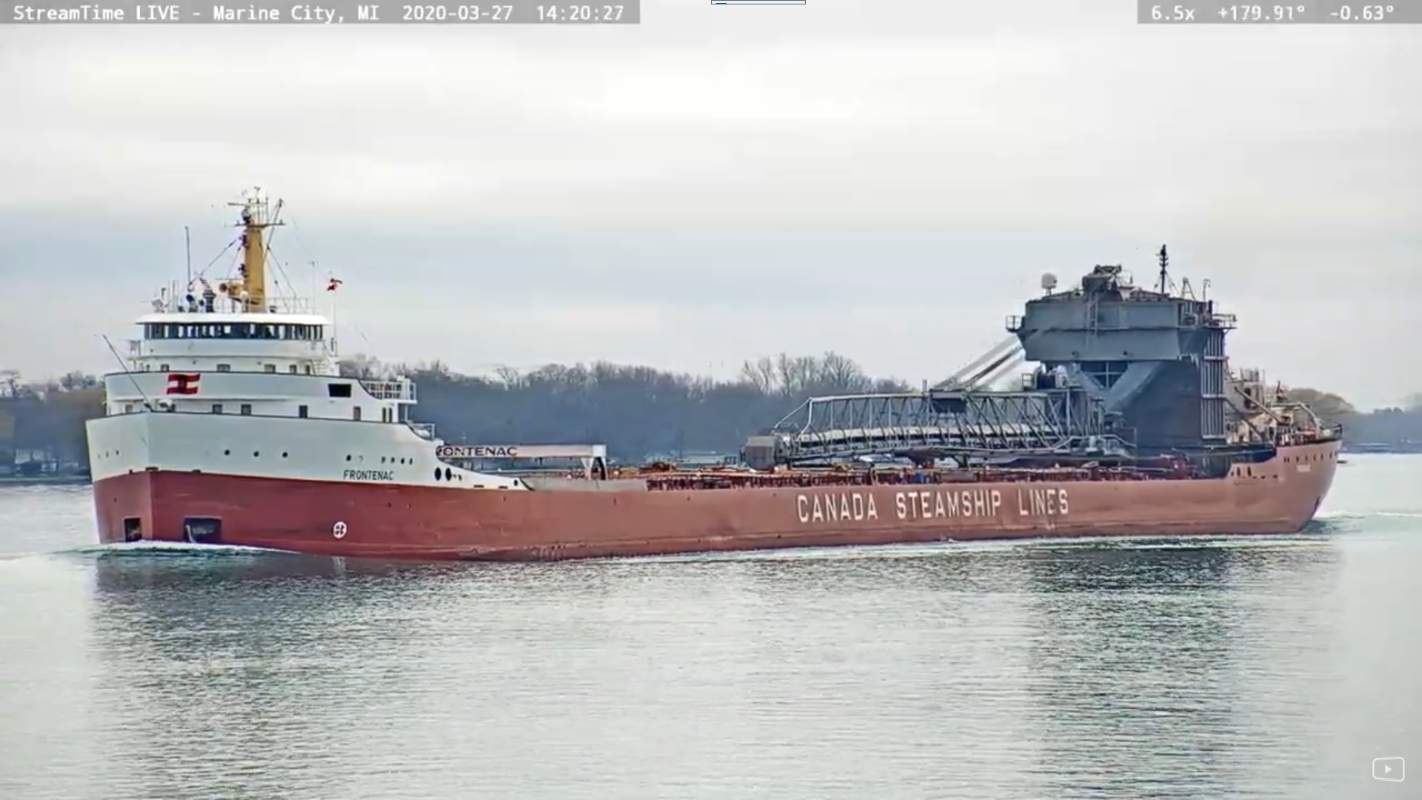 Solve CSL Frontenac (CA) - Great Lakes Freighter - Marine City, MI ...