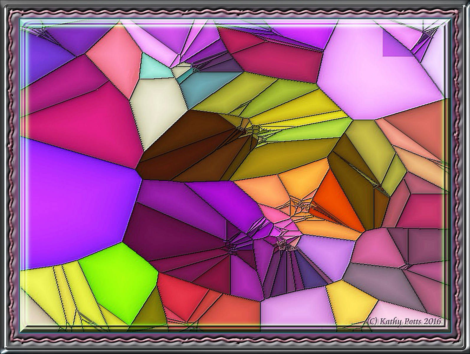 Solve Abstract Original By Kathy Potts jigsaw puzzle online with 540 pieces