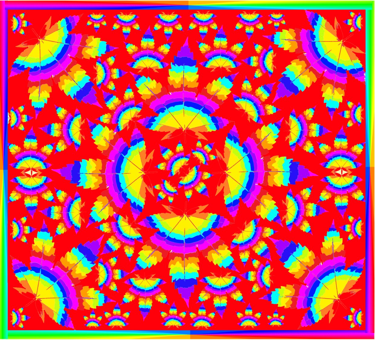 Jigsaw Puzzle | 16 pieces | Fabric Rainbow Leaves2 | Jigidi