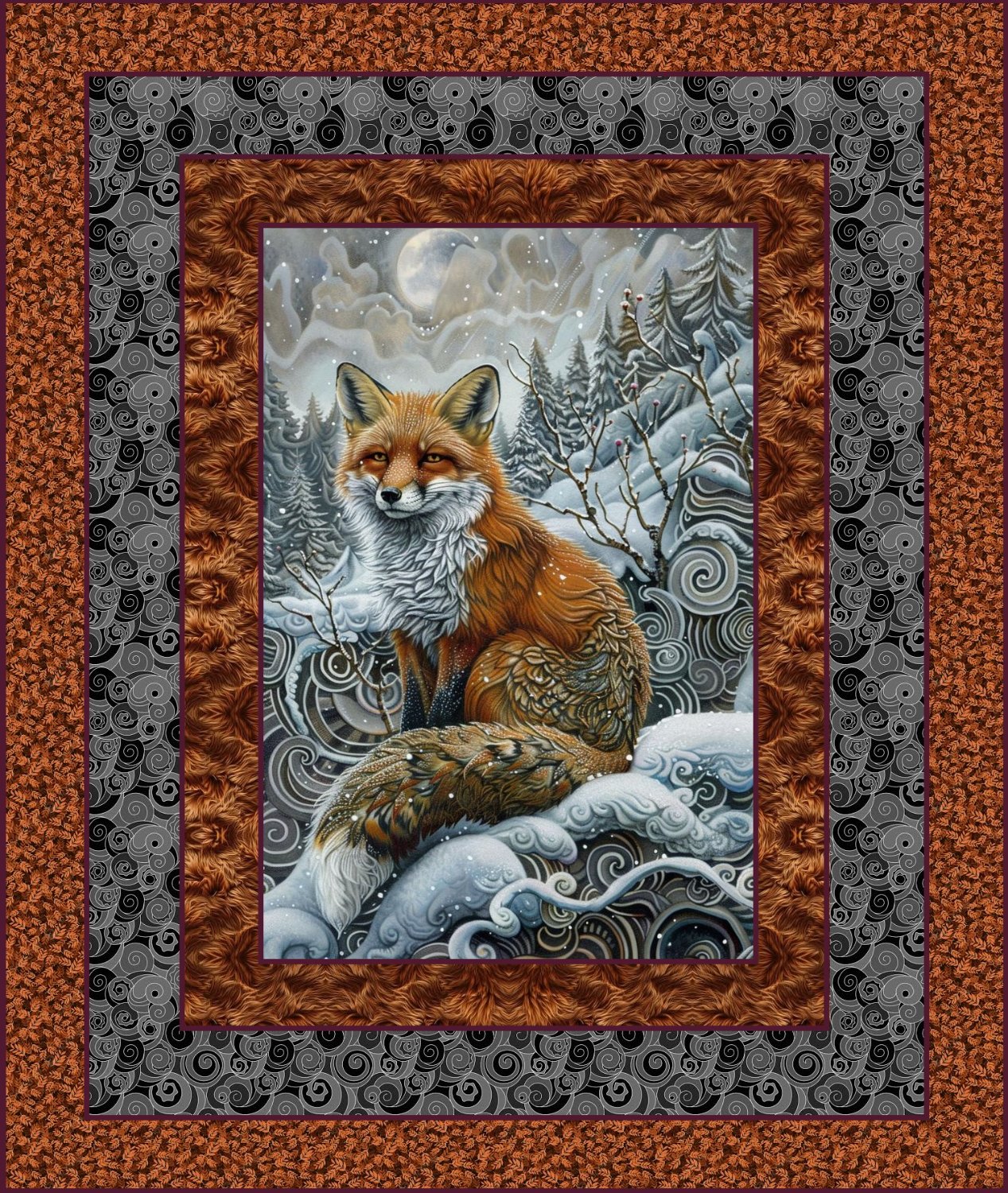 Solve The Peaceful Fox (easy) jigsaw puzzle online with 120 pieces
