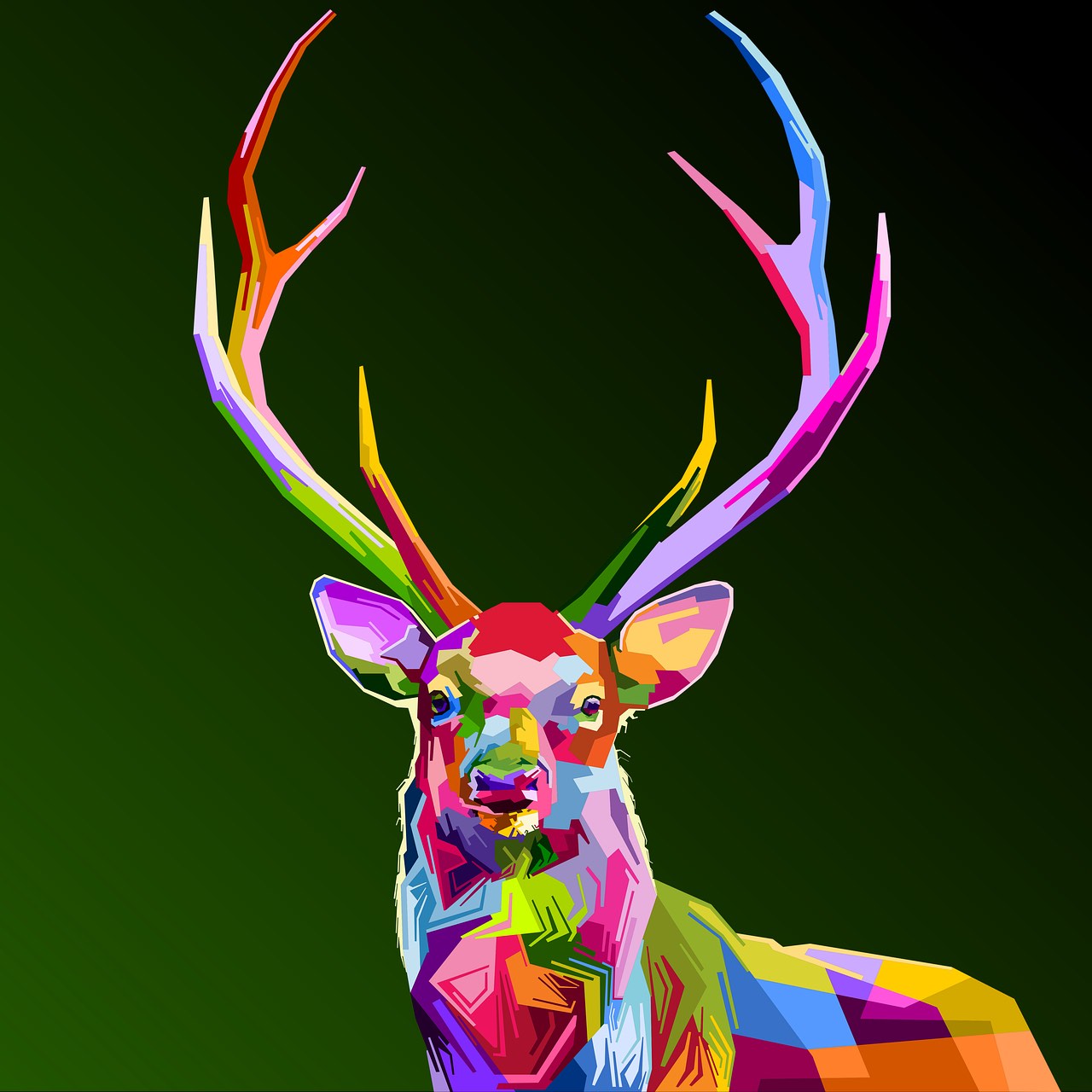 Solve Magnificent stag!! jigsaw puzzle online with 483 pieces