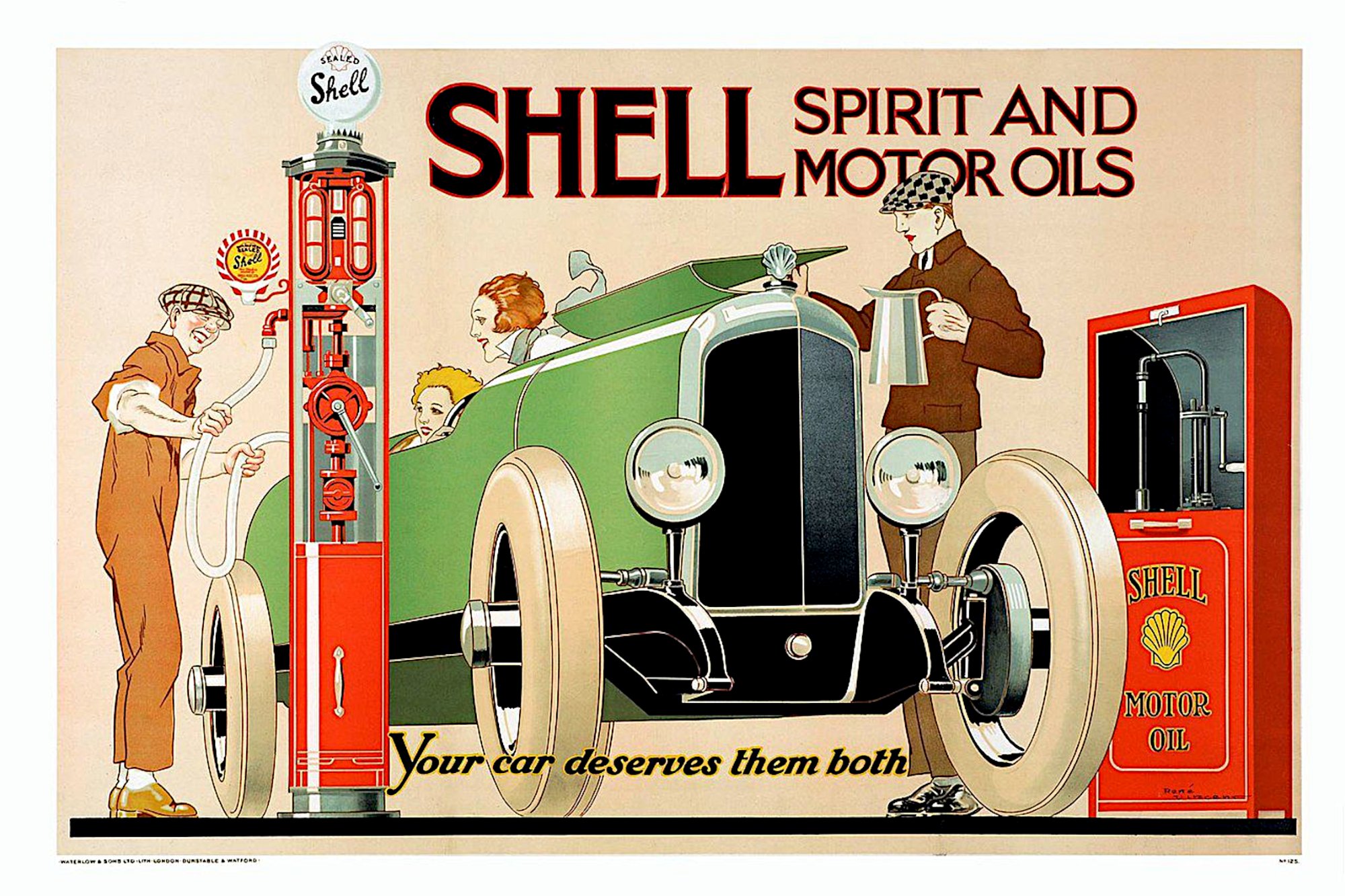 Solve Shell Spirit and Motor Oils. 1926 jigsaw puzzle online with 96 pieces