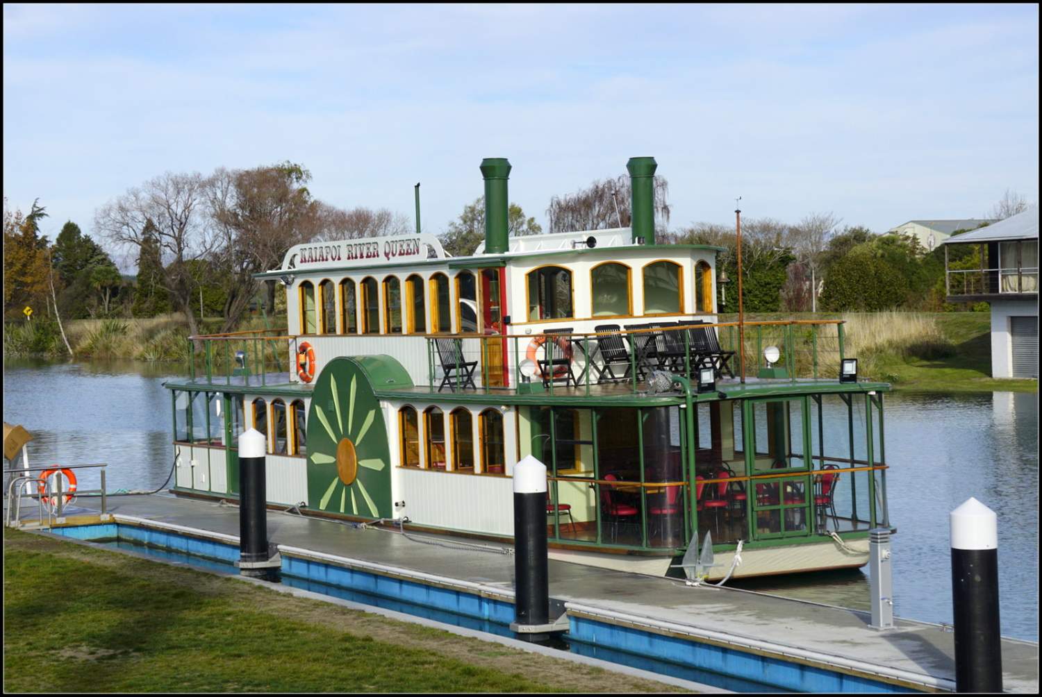 Solve River Boat, Kaiapoi New Zealand jigsaw puzzle online with 70 pieces