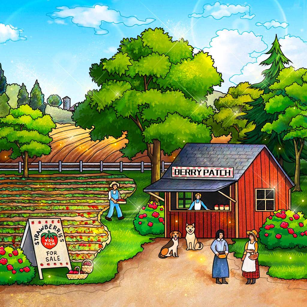 Solve Berry Patch jigsaw puzzle online with 64 pieces
