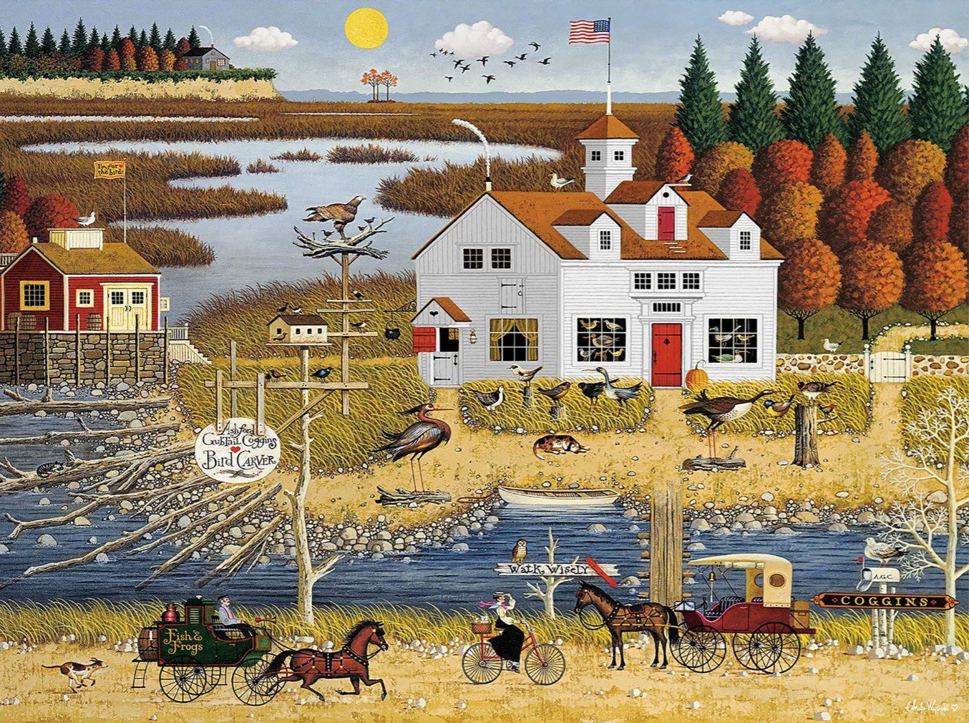 Solve Carver Coggins by Charles Wysocki jigsaw puzzle online with 204 ...