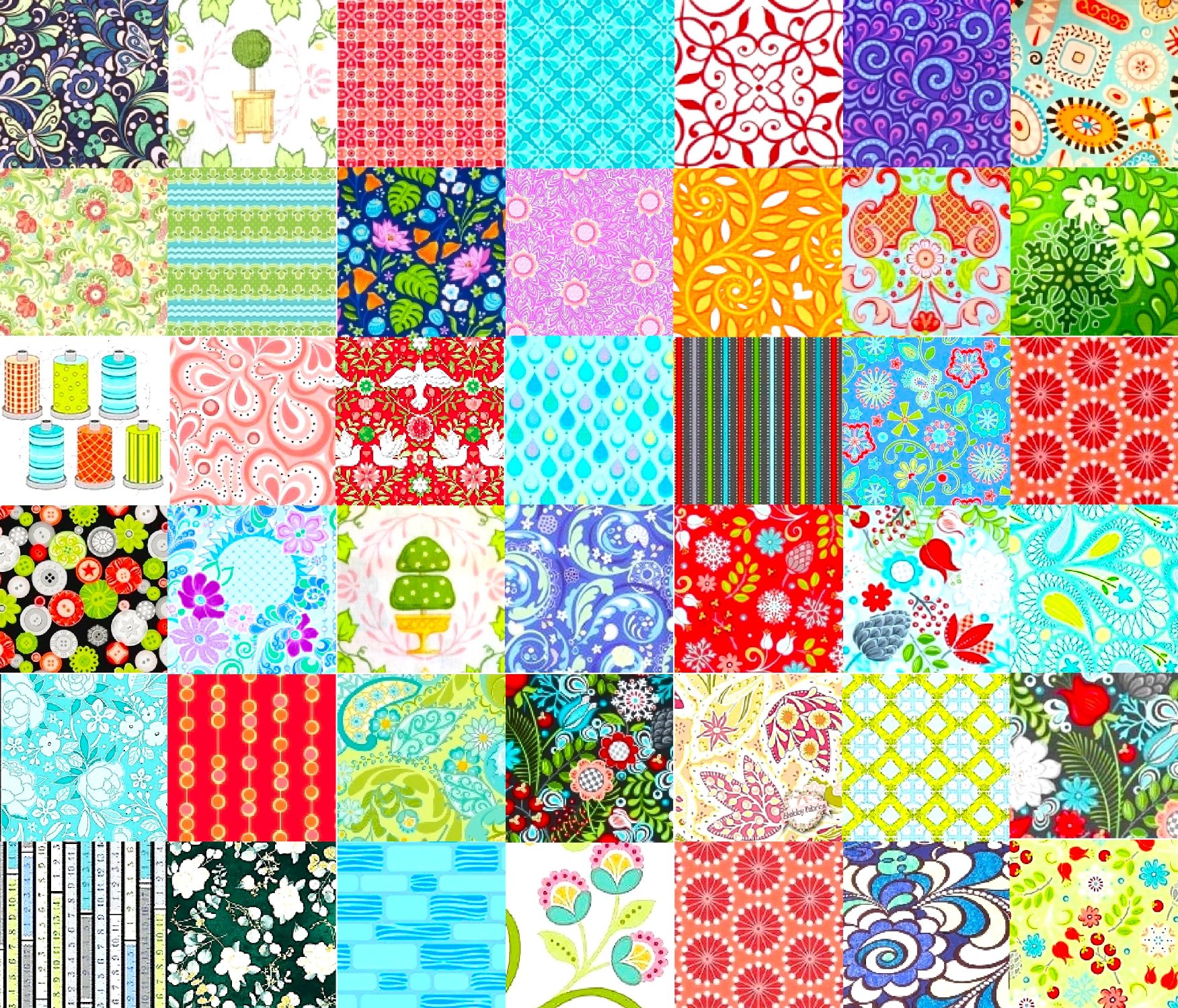 Solve PATCHWORK AMANDA MURPHY 8 jigsaw puzzle online with 72 pieces