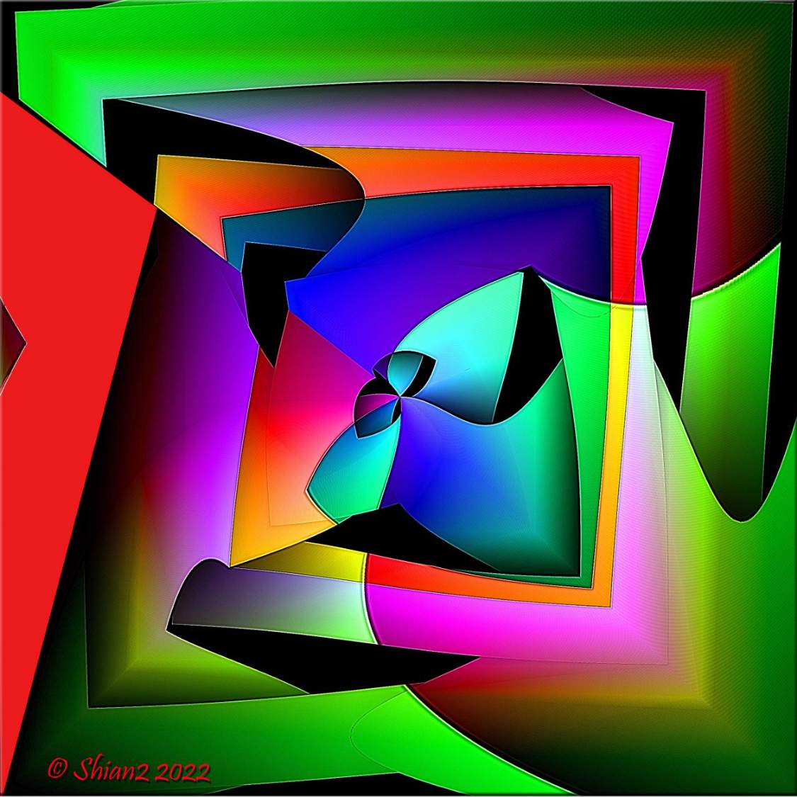 Solve A Colourful Square jigsaw puzzle online with 64 pieces