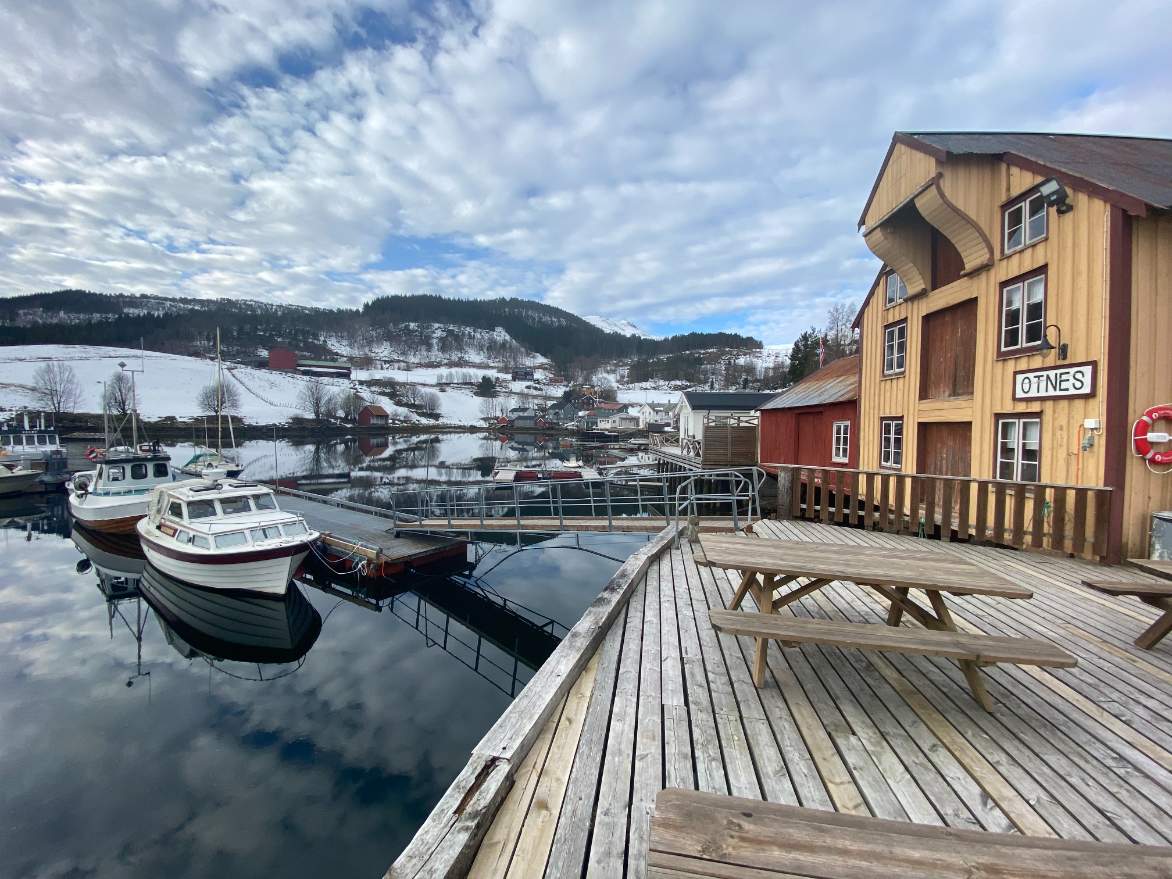 Solve #1 Otnesbrygga (Otnes wharf) from 1897, Valsøyfjord Norway jigsaw ...