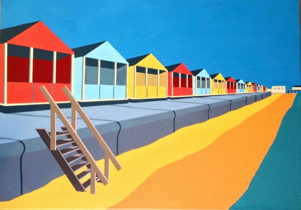 Jigsaw Puzzle | Beach huts | 70 pieces | Jigidi